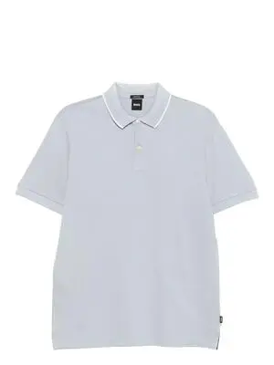 BOSS Textured Polo Shirt - Blue