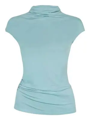 Paris Georgia Asymmetric Blouse - Blue
