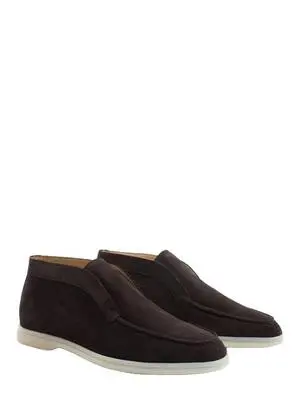 SCAROSSO Leonardo Ankle Boots - Brown - Suede