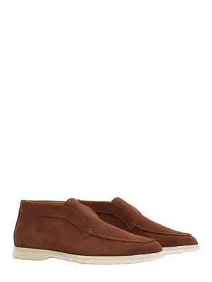 SCAROSSO Leonardo Ankle Boots - Light Brown - Suede