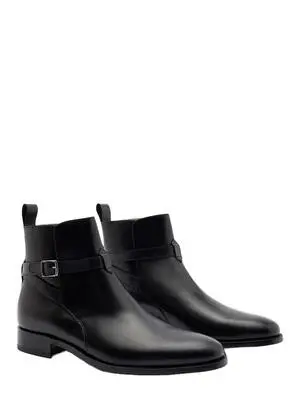 SCAROSSO Libero Jodhpur Boots - Black - Calf