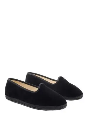 SCAROSSO Valentina Loafers Black - Velvet