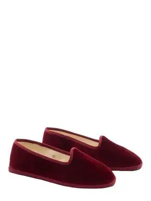 SCAROSSO Valentina Loafers Burgundy - Velvet