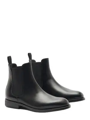 SCAROSSO Claudia Chelsea Boots - Black - Calf
