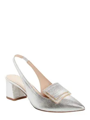 BELLS & BECKS Luna Slingback Pump - Silver