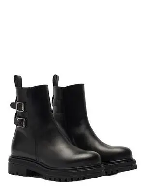 SCAROSSO Marianna Jodhpur Boots - Black - Calf