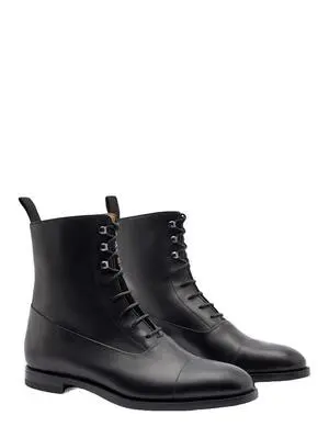 SCAROSSO Archie Lace-up Boots - Black - Calf