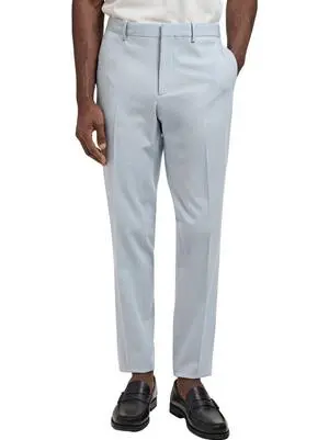 Mango MANGO Super Slim Fit Stretch Suit Pants Sky Blue