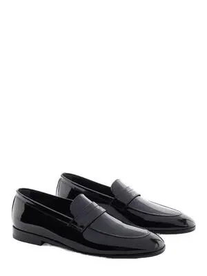 SCAROSSO Marzio Loafers - Black - Patent Leather