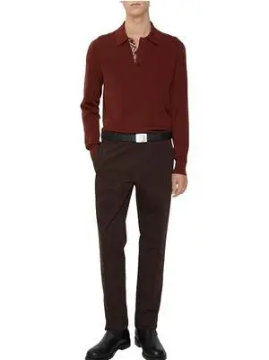Burberry Cotton Twill Chinos - Clove Brown