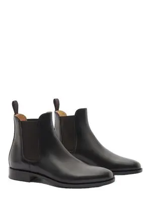 SCAROSSO Giancarlo Chelsea Boots - Dark Brown Calf