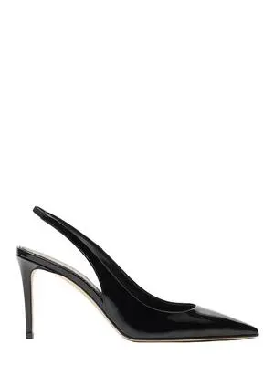 SCAROSSO Sutton Slingback Pumps - Black - Patent