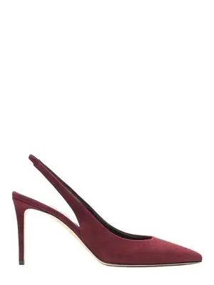 SCAROSSO Sutton Slingback Pumps - Burgundy - Suede