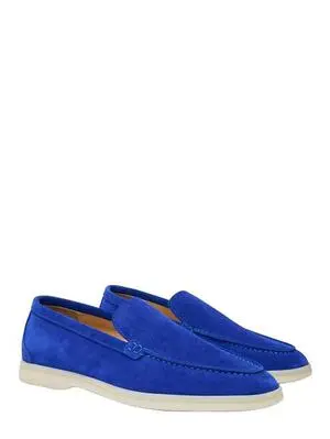 SCAROSSO Ludovica Loafers - Electric Blue - Suede