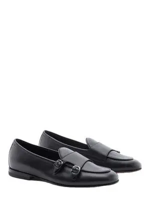 SCAROSSO Virginia Loafers - Black - Calf Leather