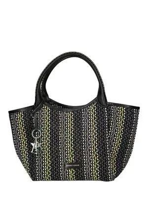 Emporio Armani Geometric-pattern Tote Bag - Black