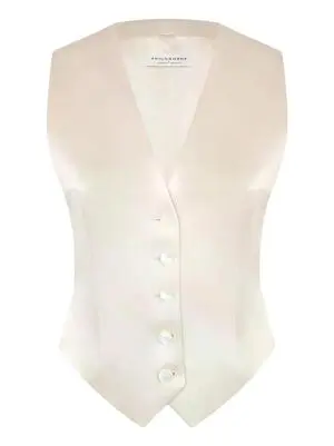 Philosophy Di Lorenzo Serafini Satin Vest - Neutrals