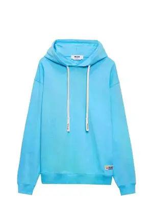 MSGM Cotton Hoodie - Blue