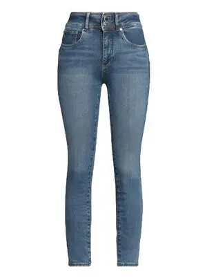 Guess Jeans In Cotton Blend With Appliqués - Blue