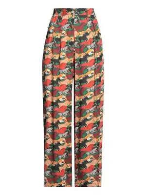 CONNOR & BLAKE Viscose Wide-leg Pants - Green