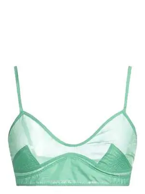 LOW CLASSIC Organza Crop Top - Green