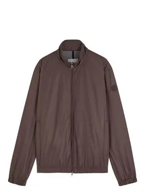 Moncler Meidassa Shell-satin Jacket - Brown