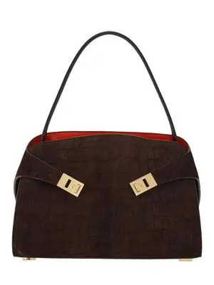 FERRAGAMO Hug Soft Shoulder Bag Brown