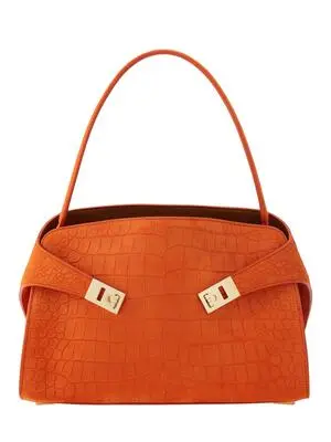FERRAGAMO Hug Soft Shoulder Bag Orange