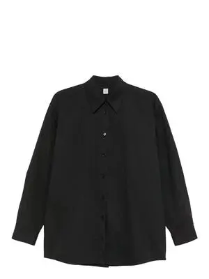 TOTEME Tumbled Shirt - Black