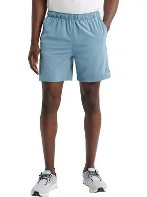 FREE FLY Breeze Athletic Shorts - Blue Fog