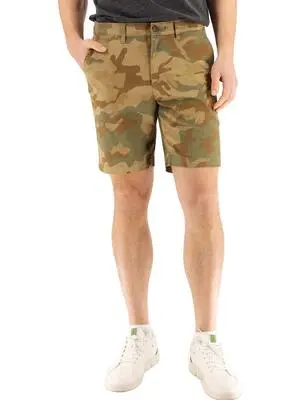 DEVIL-DOG DUNGAREES Camo Print 9-inch Chino Shorts - Dusty Camo