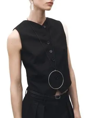 Mango Suit Vest - Black