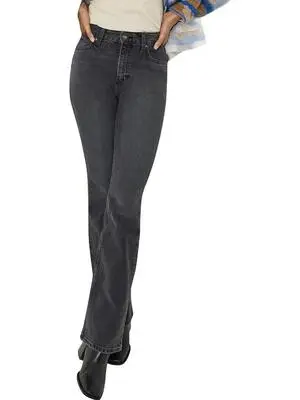 LEEM High Waist Bootcut Jeans - Refined Black