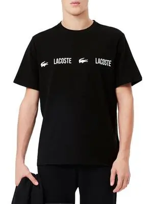Lacoste Logo Lounge T-shirt - Black/ White