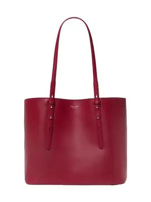 Kate Spade New York Fine Grain Leather Tote - Red Jam