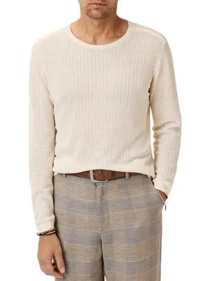 John Varvatos Esperia Textured Sweater - Egg Shell