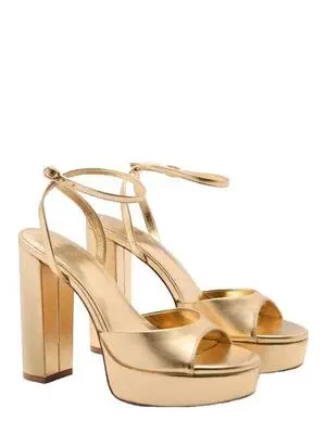MANGO MANGO Ankle Strap Platform Sandal
