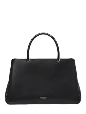 Kate Spade New York Large Grace Leather Satchel - Black