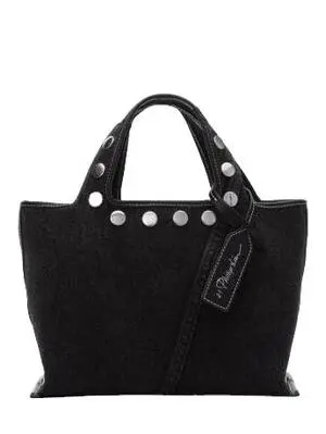 3.1 Phillip Lim Denim Mini Market Tote Bag - Washed Black Denim