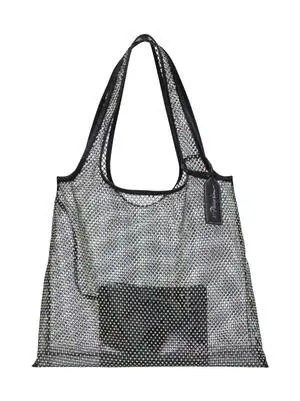 3.1 Phillip Lim Crystal Embellished Mesh Market Tote - Black