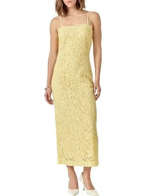 Endless Rose Lacy Column Dress - Butter
