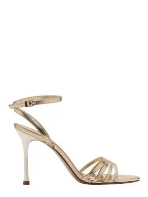 Mango Ankle Strap Sandal - Gold