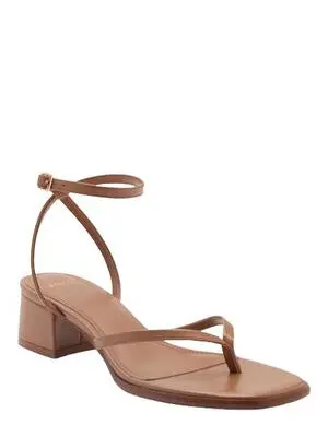Mango Ankle Strap Sandal - Caramel