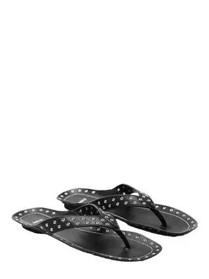 Mango Grommet Flip Flop - Black