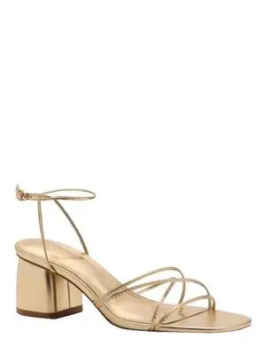 Mango Ankle Strap Sandal - Gold