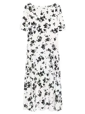 Ralph Lauren Floral-print Midi Dress - White