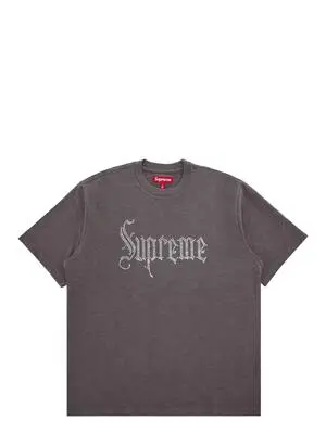 Supreme Rhinestone Short-sleeve Top 'grey' Grey
