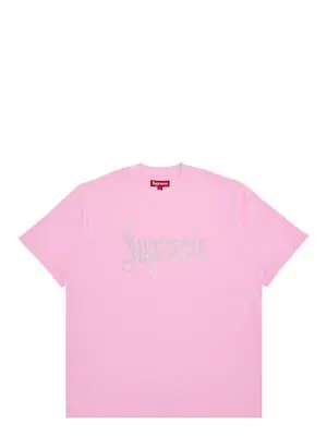 Supreme Rhinestone Short-sleeve Top 'pink' Pink