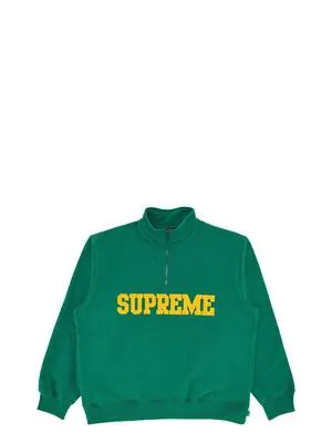 Supreme Collegiate Half Zip Pullover 'light Pine' Green
