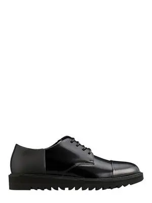 Onitsuka Tiger Derby Polished Leather Shoes - Black